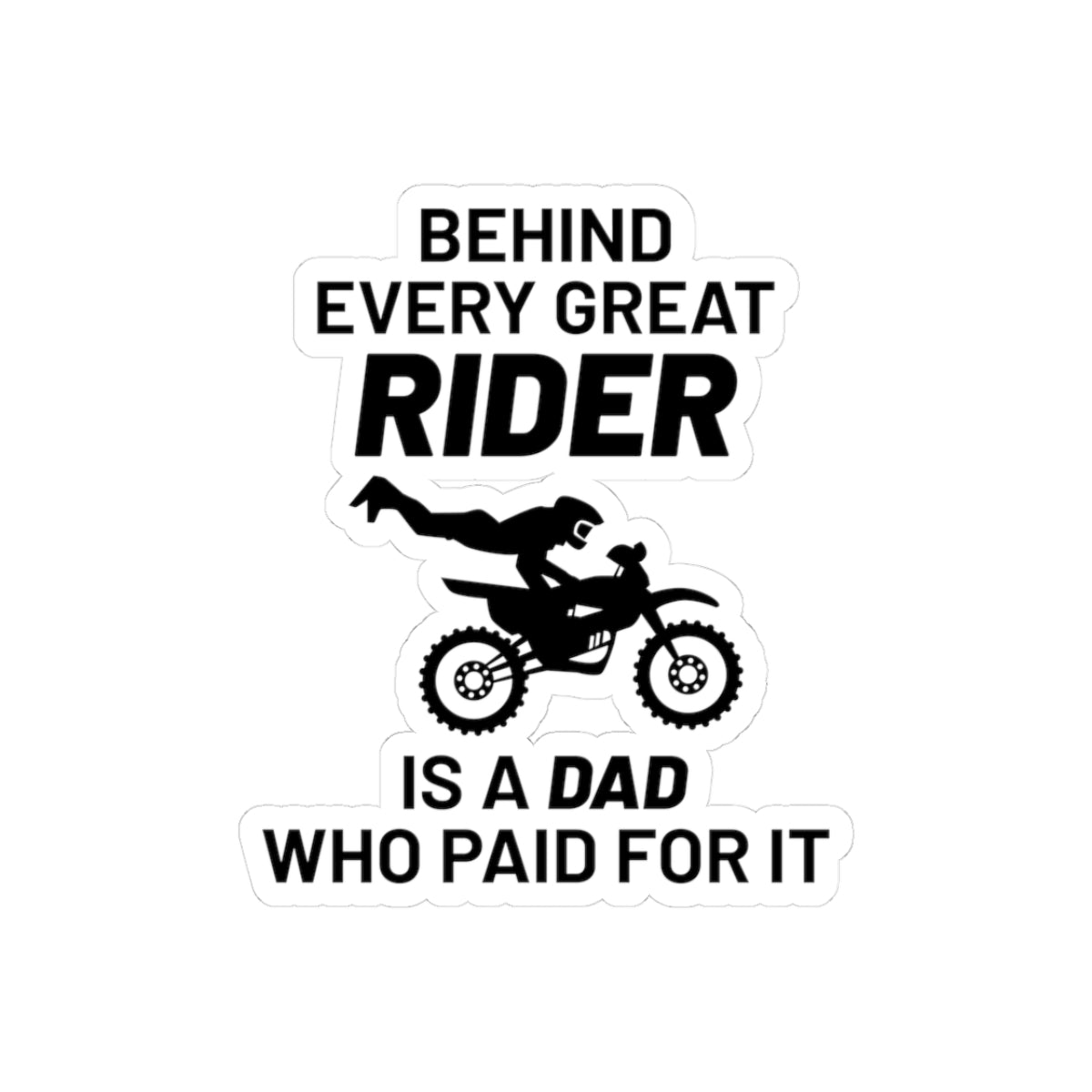 Motocross Dad Sticker Vinyl Dirt Bike Racing Off-Road Motorcycle Decal ...