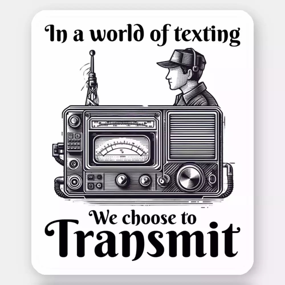 Vintage Ham Radio Operator Sticker - Traditional Connection – Teeoutdoor