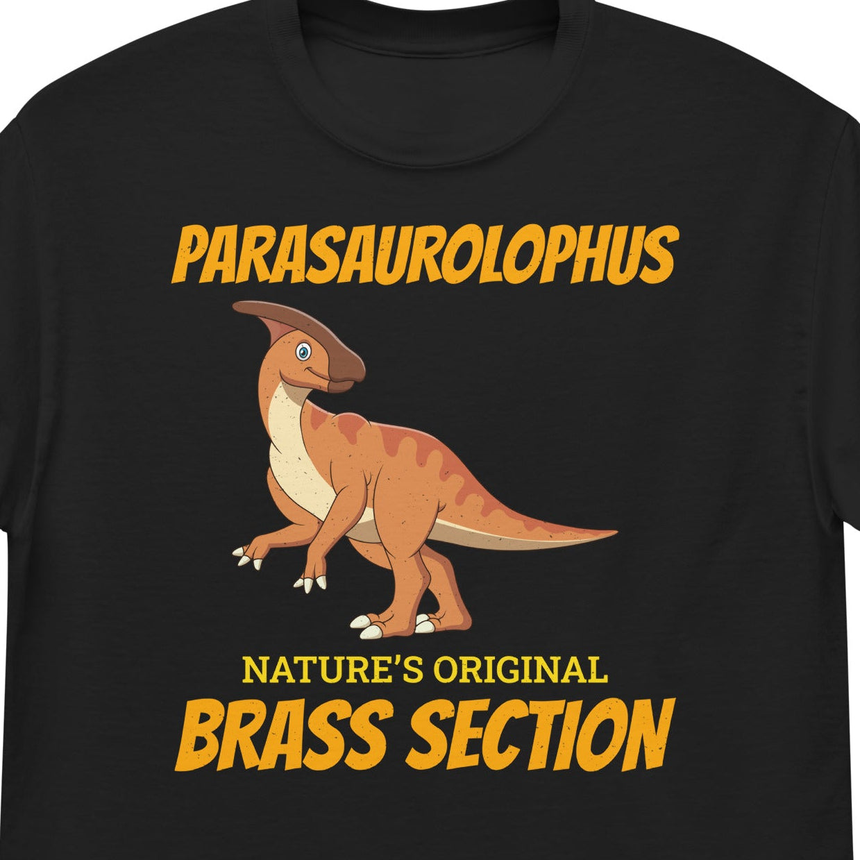 Paleontologist Dinosaur T-Shirt: Parasaurolophus - Brass Section – Teeoutdoor