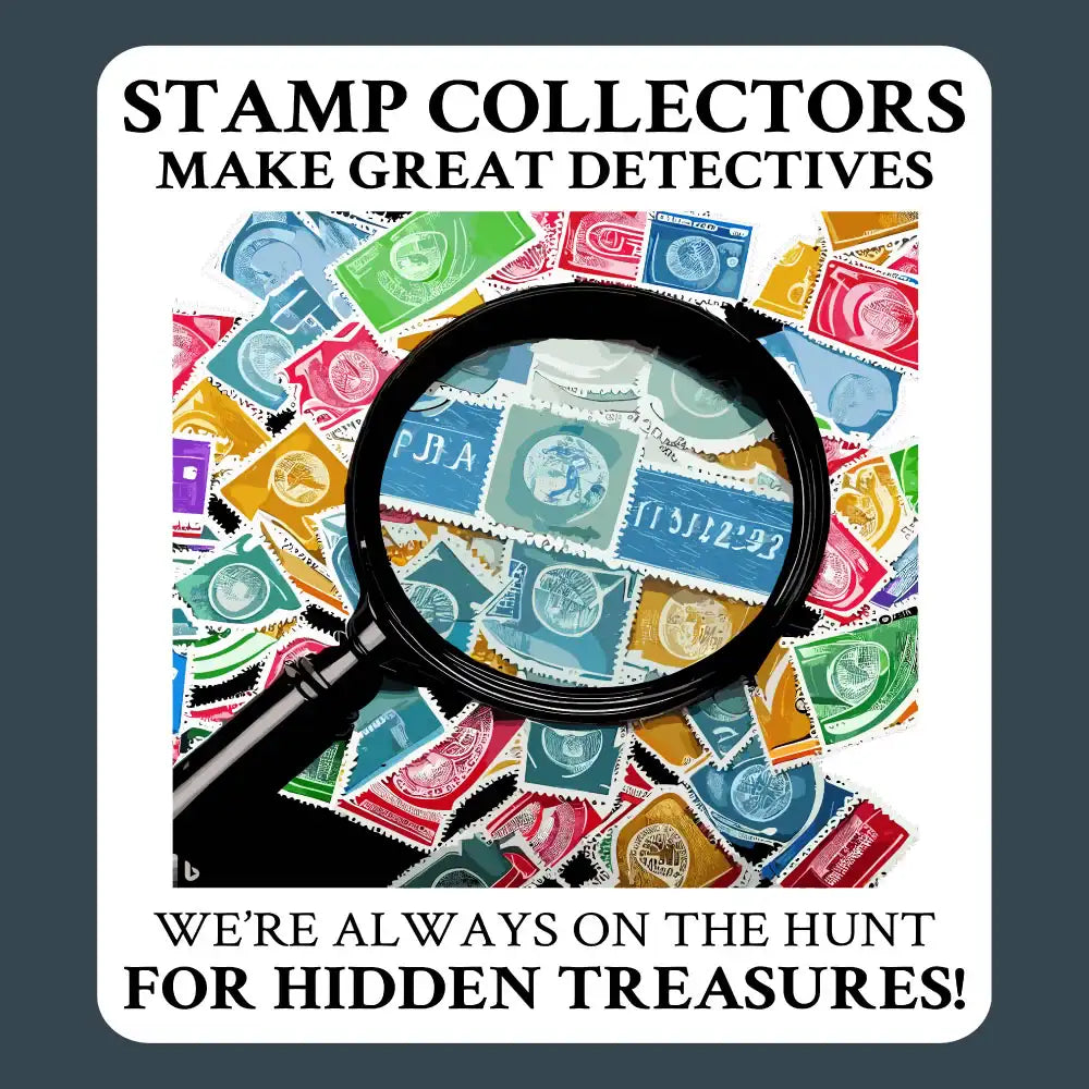 Funny Stamp Collecting Sticker: Unleash Your Inner Detective! – Teeoutdoor
