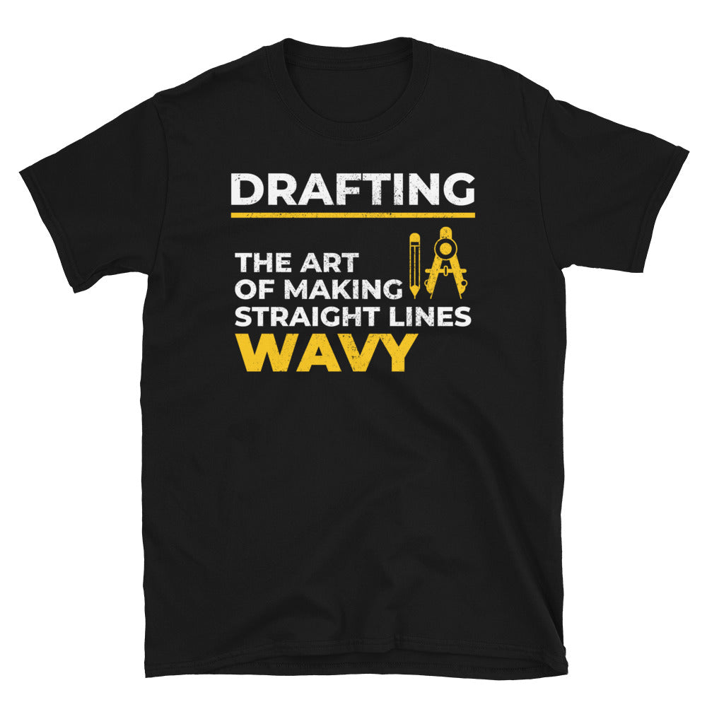 Architect's T-Shirt: Wavy Drafts for Creative Precision! 🎨 – Teeoutdoor