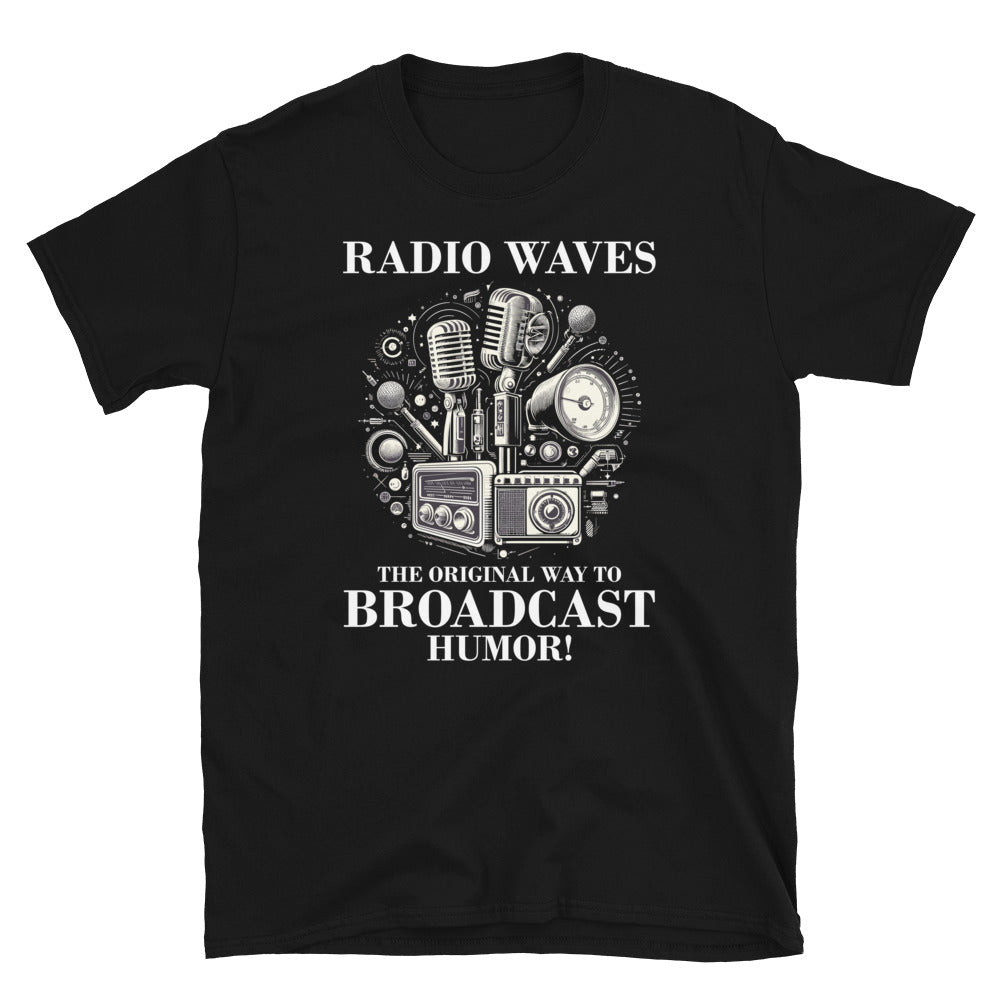Vintage Radio Aesthetic Ham Radio Operator Tee - Broadcasting Humor ...