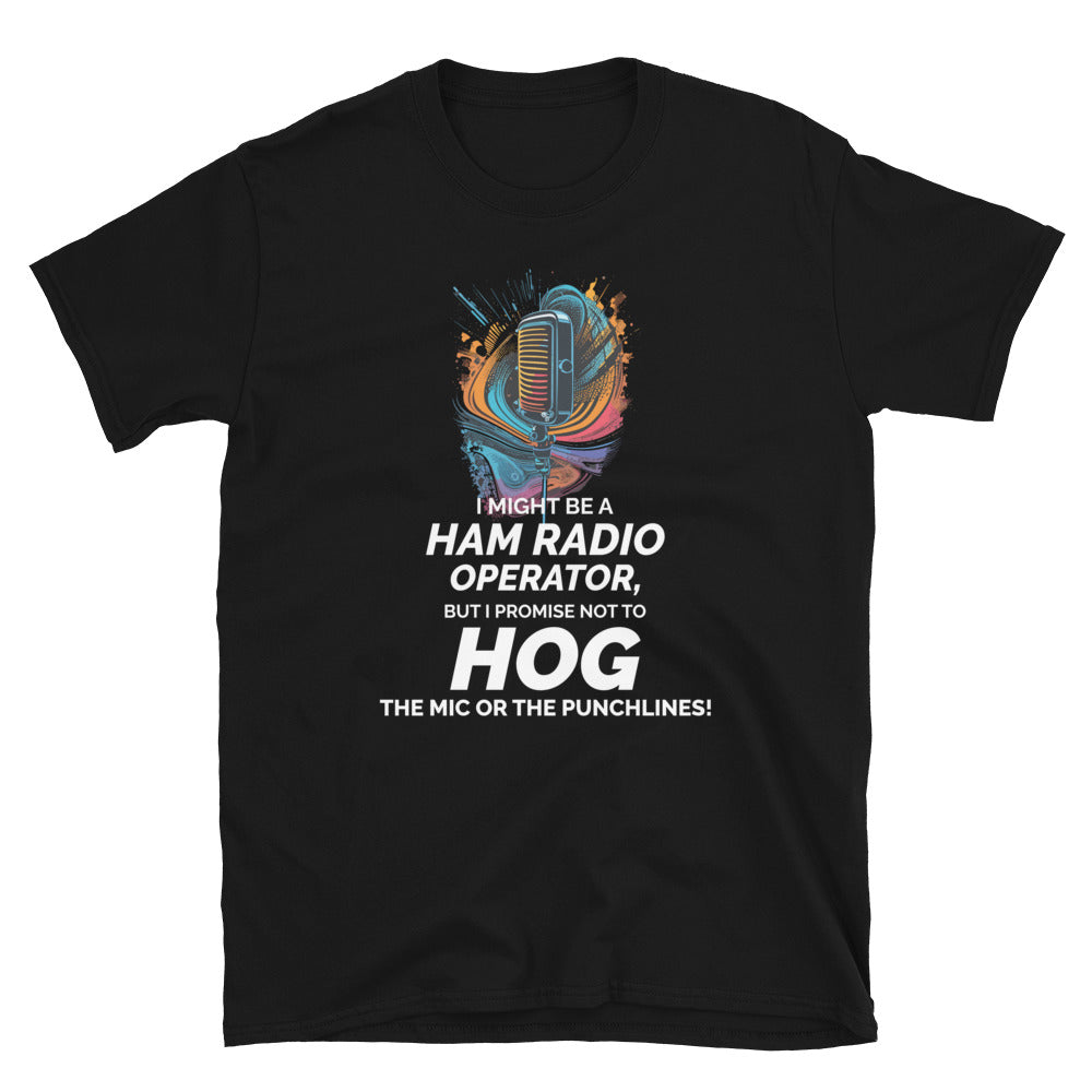 Radio Wave Art Ham Radio Operator T-Shirt - Vibrant Design – Teeoutdoor