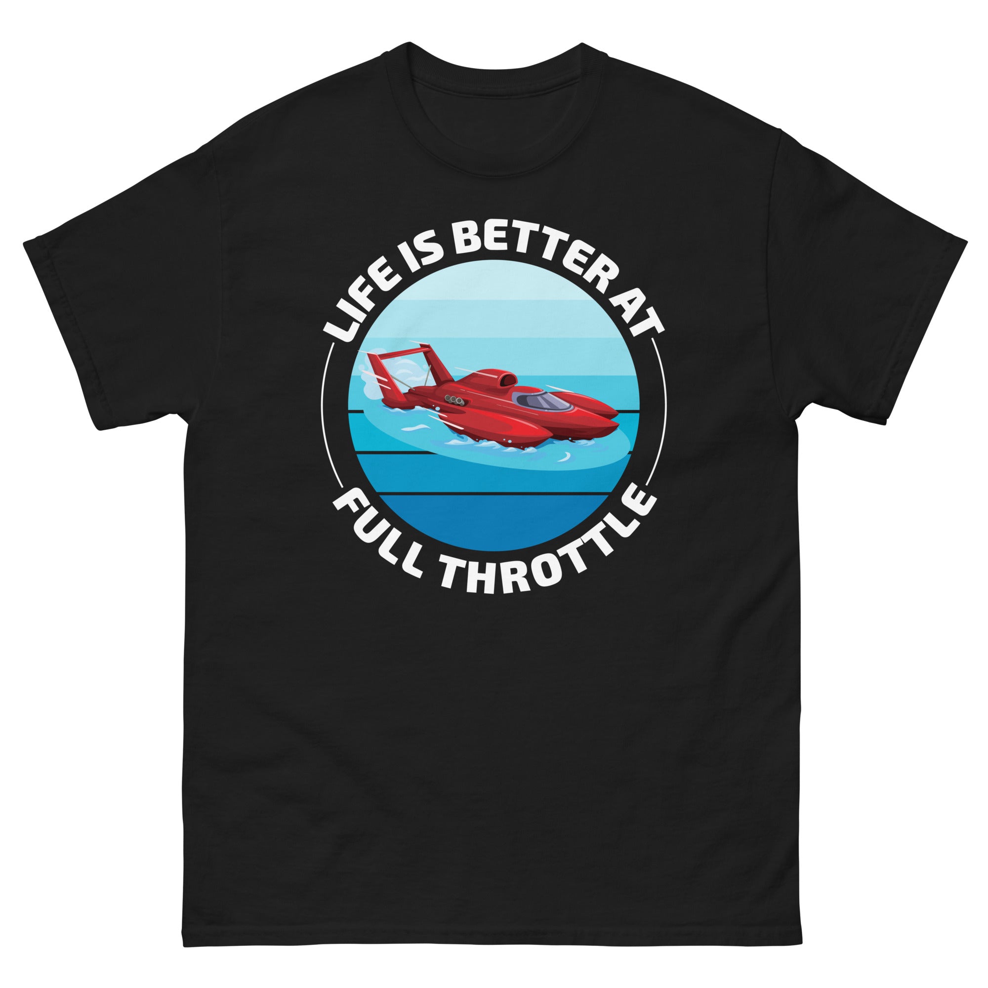 Full Throttle Hydro T-Shirt: Racing Euphoria Apparel – Teeoutdoor