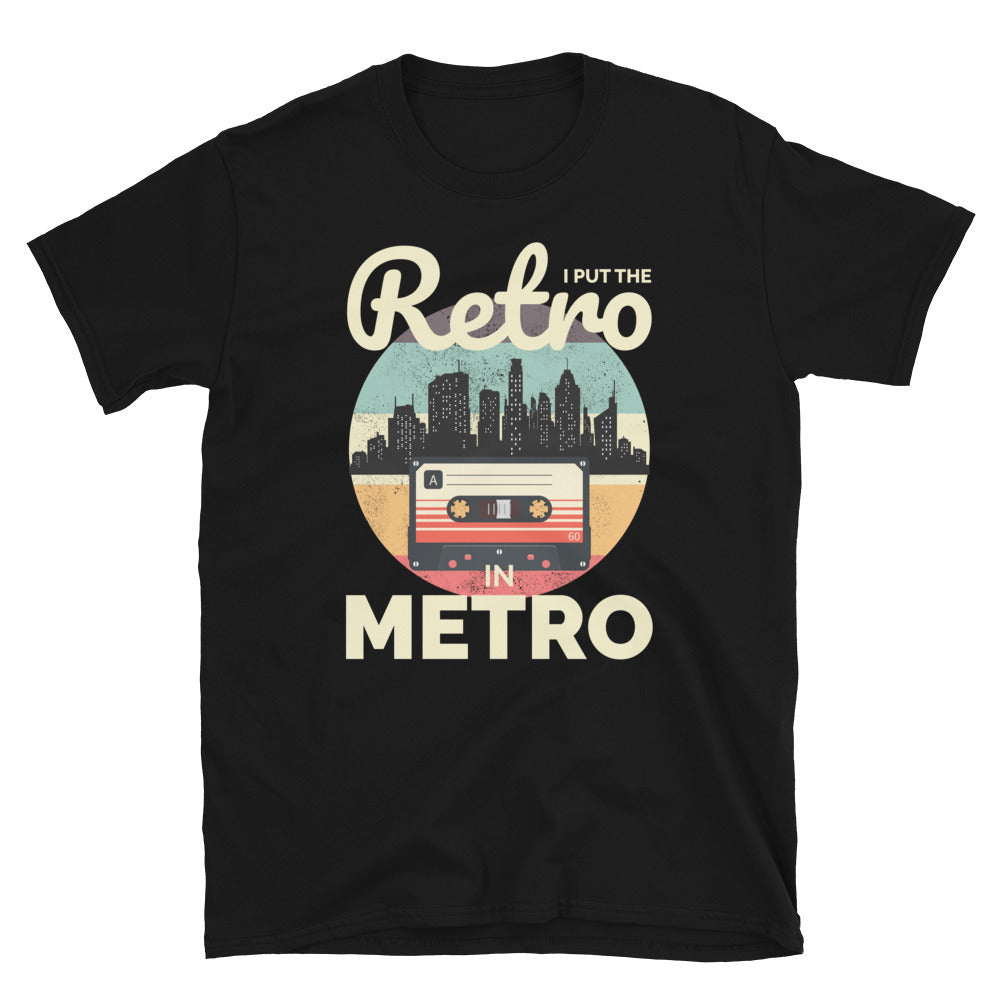 Iconic '80s Nostalgia Meets Modern Cityscape: Retro in Metro T-Shirt ...