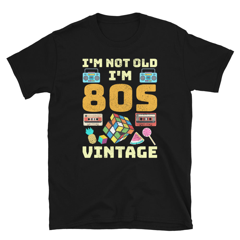 80s Vintage Vibes - Retro Design with Neon Colors and Nostalgic Elemen ...